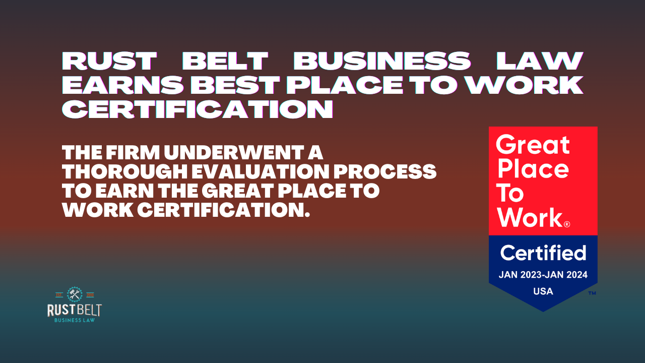 Rust Belt Business Law Earns Best Place To Work Certification - Rust ...